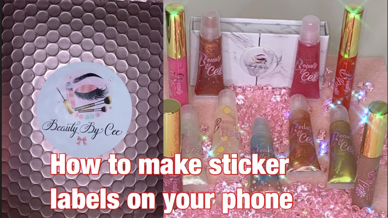 DIY:HOW TO MAKE STICKER LABELS FROM YOUR PHONE| LIFE OF AN ...