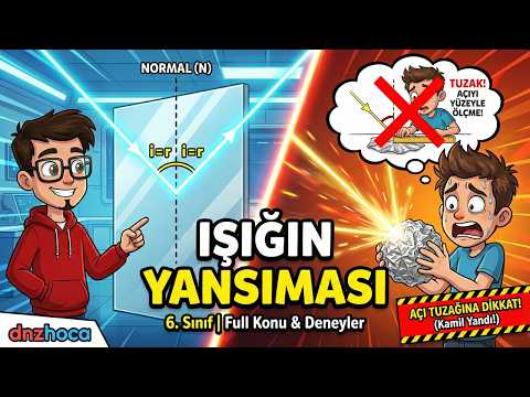 6. Sınıf Işığın Yansıması Konu Anlatımı | Düzgün ve Dağınık Yansıma (Full Tekrar)