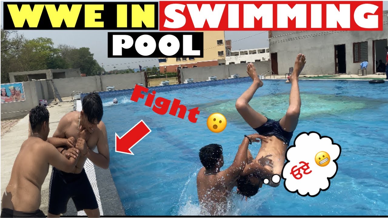 Wwe in swimming pool 😀punjabi vlog | sukhwinder vlogs - YouTube