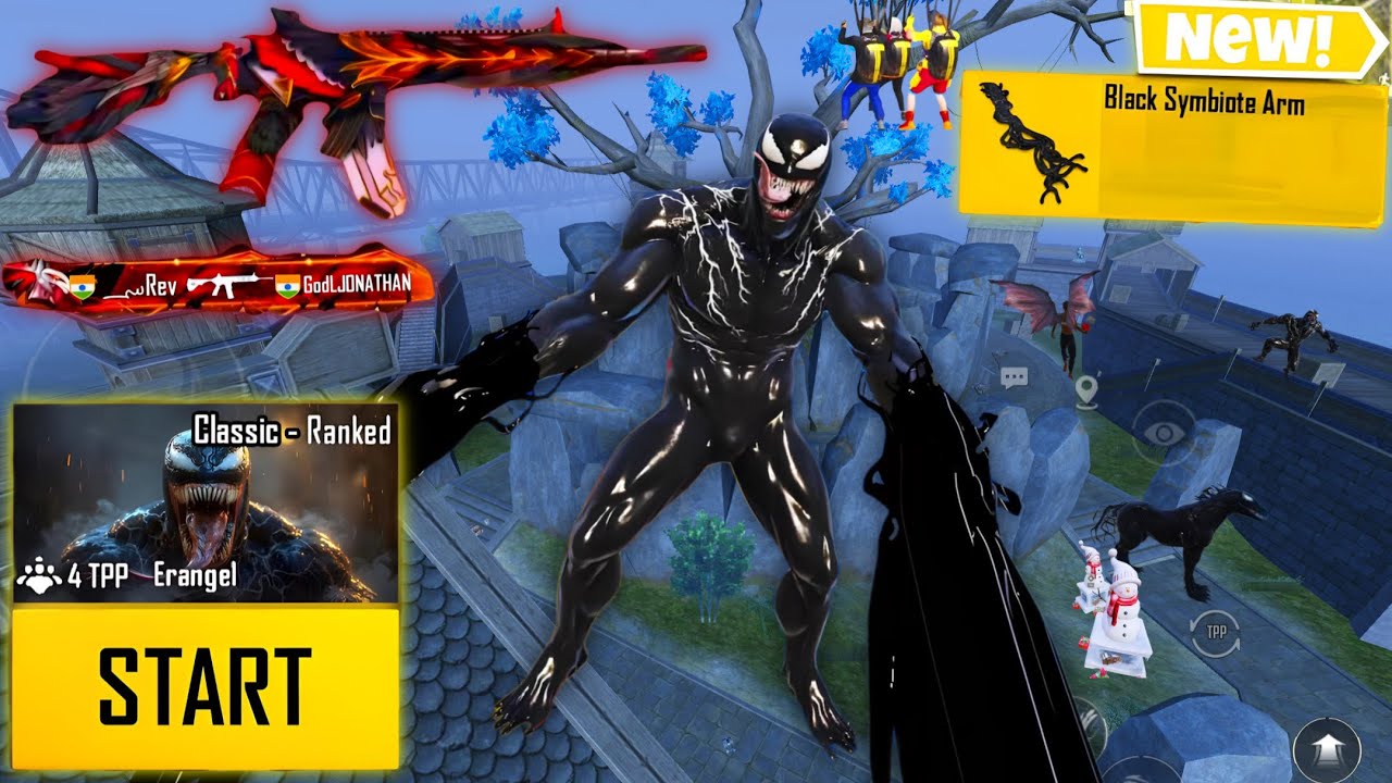 NEW VENOM MODE😍 ! MY NEW BEST AGGRESSIVE GAMEPLAY IN VENOM MODE🔥SAMSUNG ...