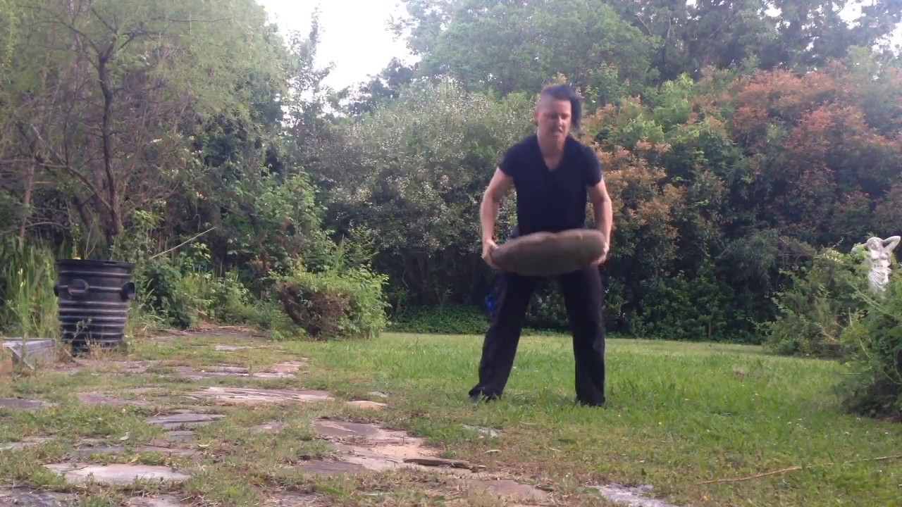 Let's Workout With Big Rocks in the Yard! (Saved Live Stream) - YouTube
