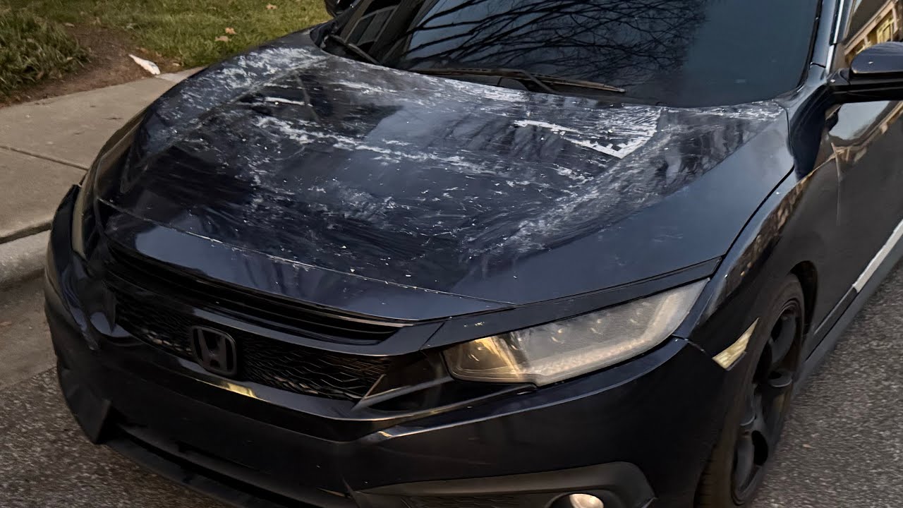 Hood wrap removal Prt. 2 - YouTube