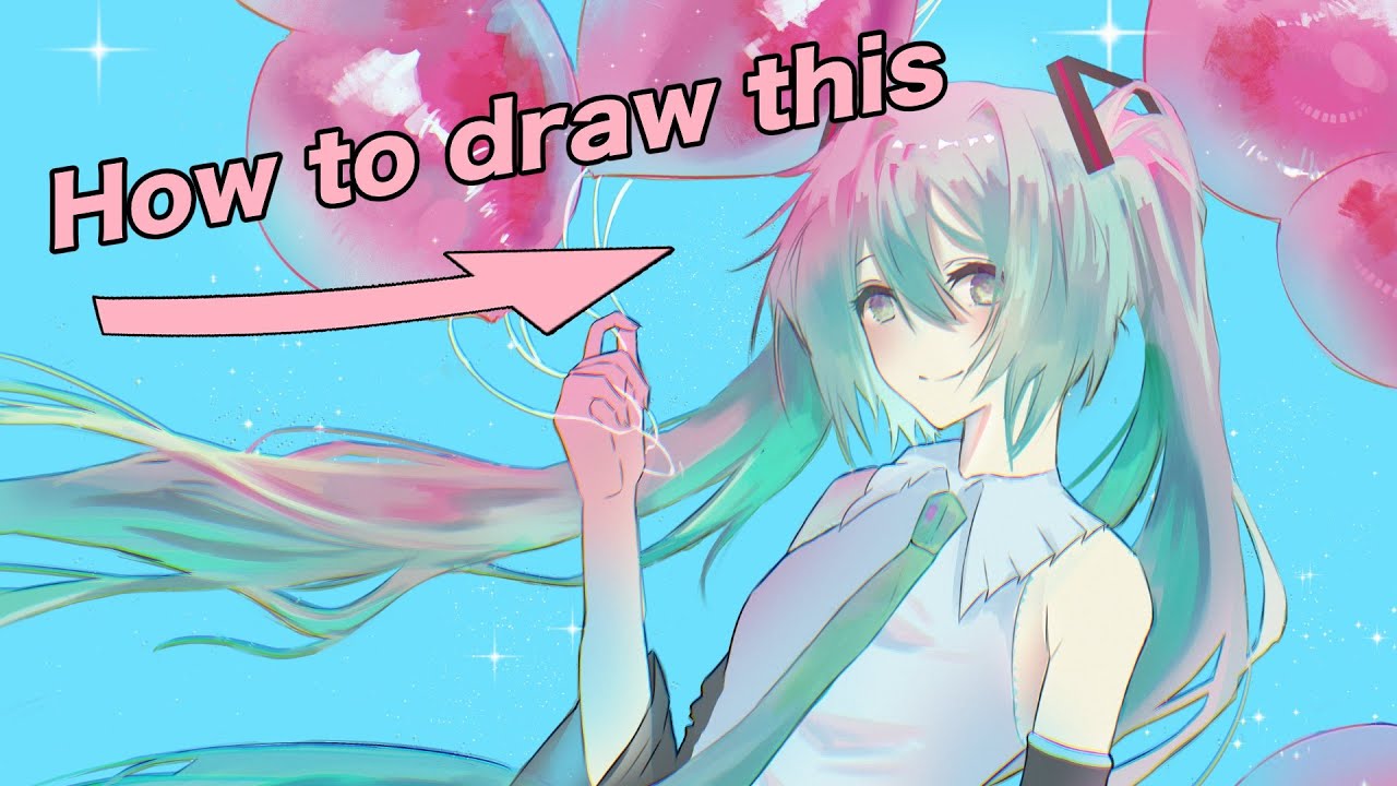 How to draw Miku/ rendering || DIGITAL ART PROCESS - YouTube
