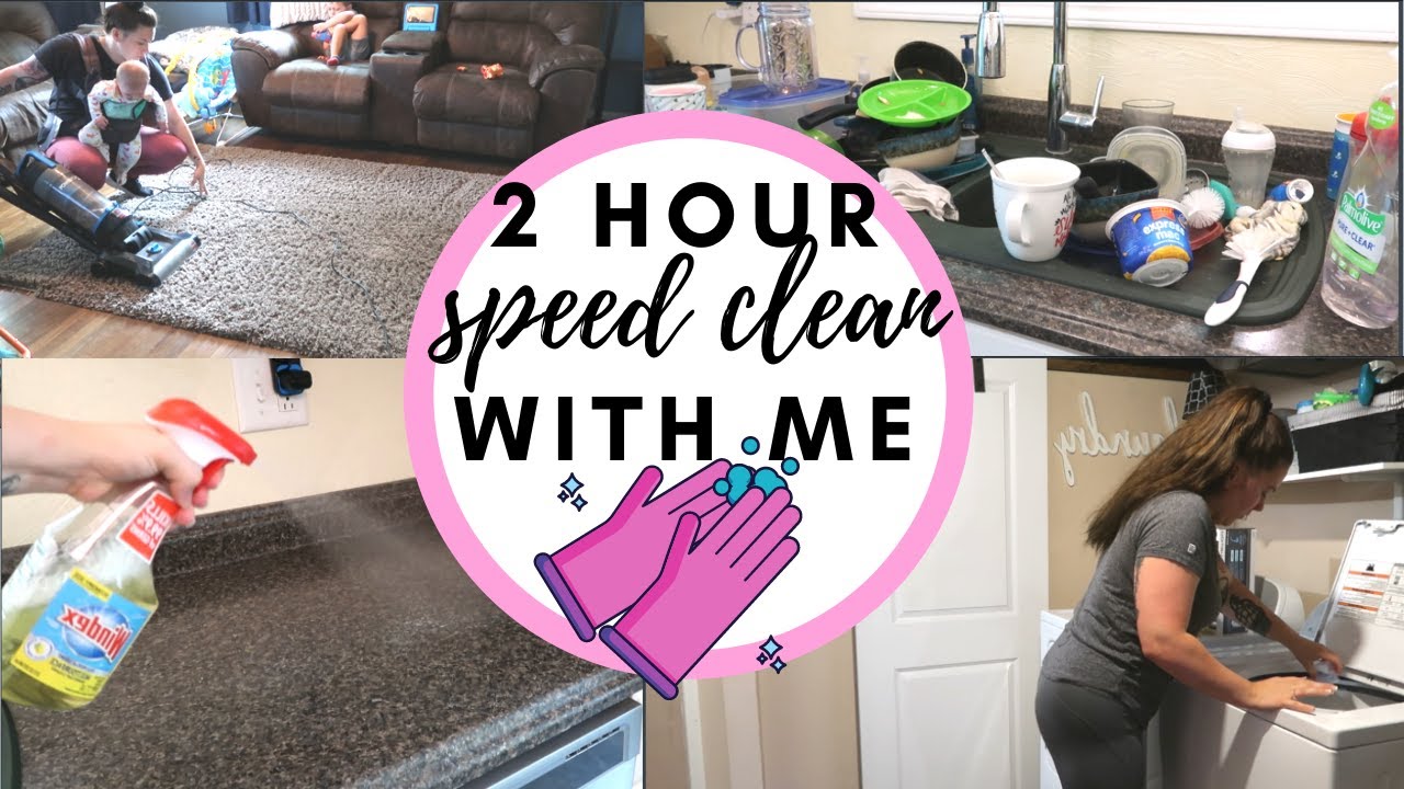 2 HOUR SPEED CLEAN WITH ME | CLEANING MOTIVATION | CLEAN WITH ME - YouTube