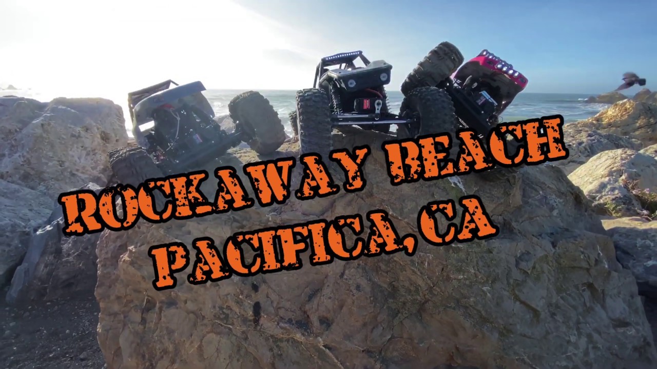 2 Danchee Ridgerock rock crawlers vs Axial Capra at Rockaway Beach ...