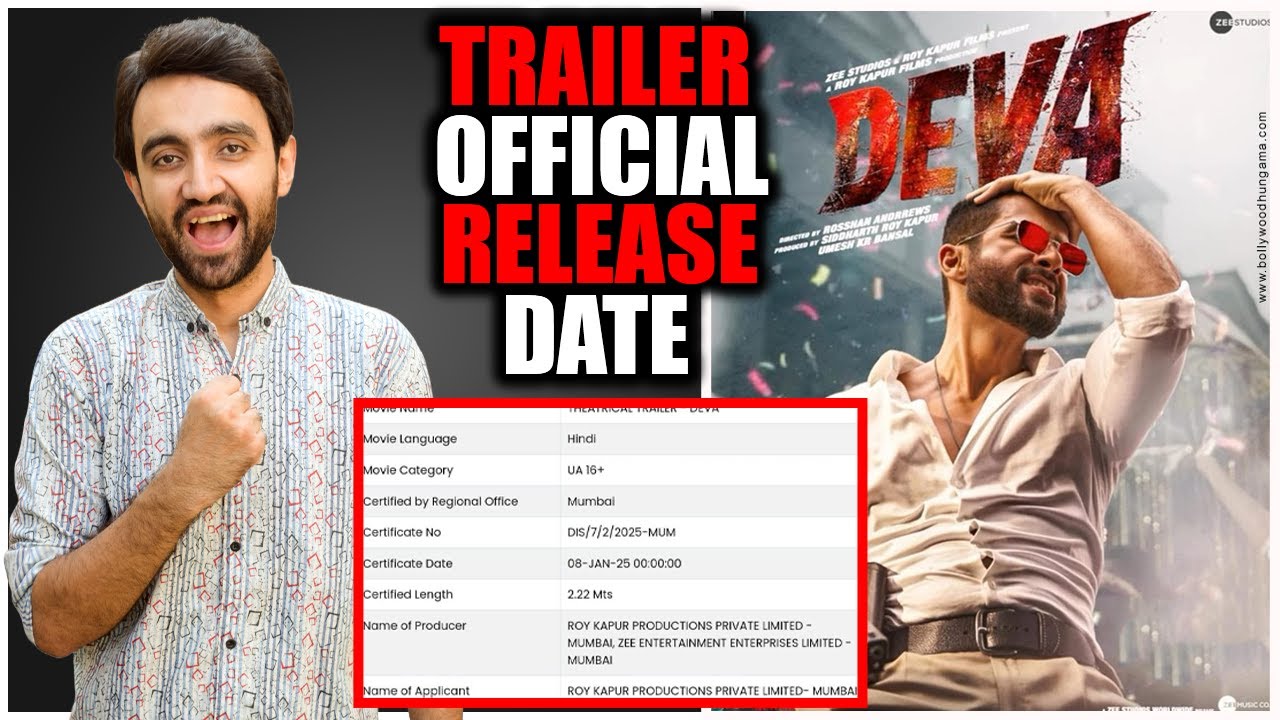 Deva Trailer Official Release Date | Deva Trailer Update | Deva Trailer | Deva Trailer | Shahid ...