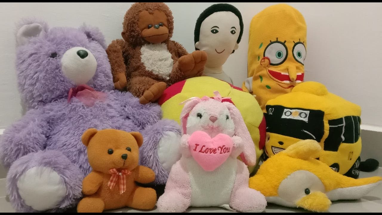 Mainan Boneka Lumba-lumba, Beruang, Kelinci, Monyet, Anak Kecil ...