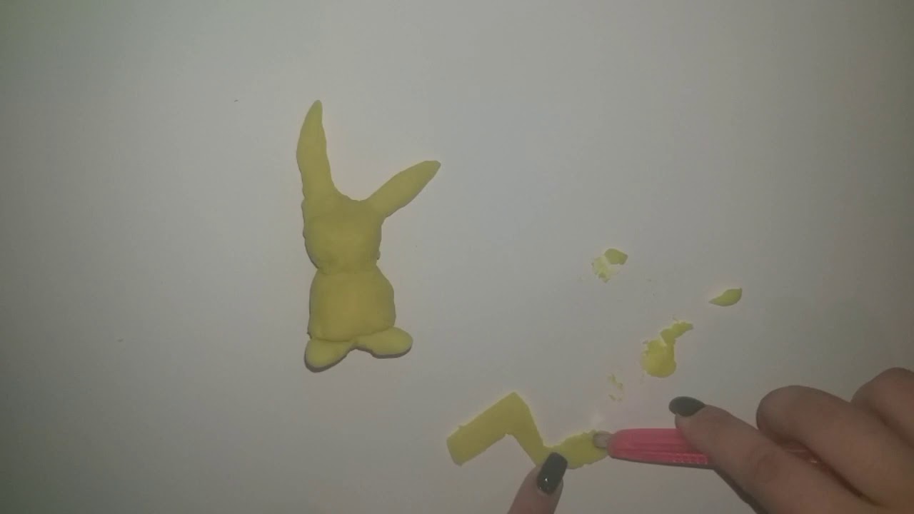 #1/ How to make a Pikachu ,Pokémon plastilina/plasticine /clay art ...