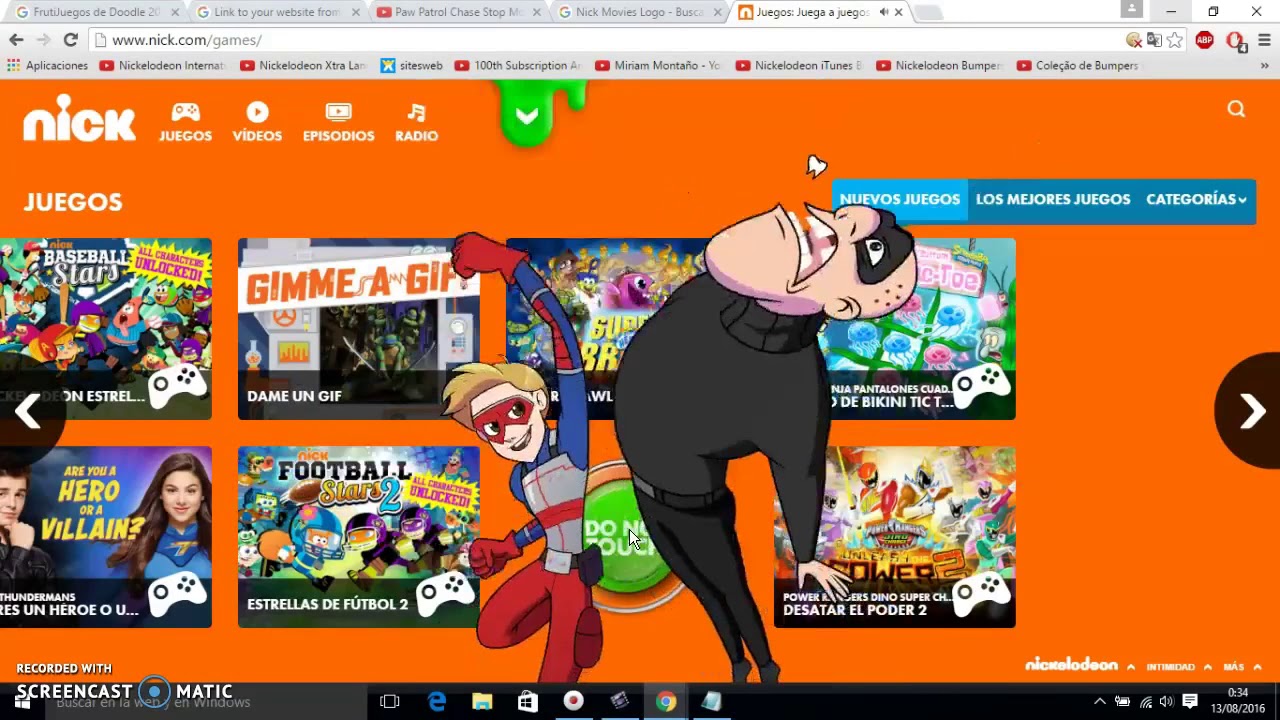 Nickelodeon Do Not Touch Button: Tests - YouTube