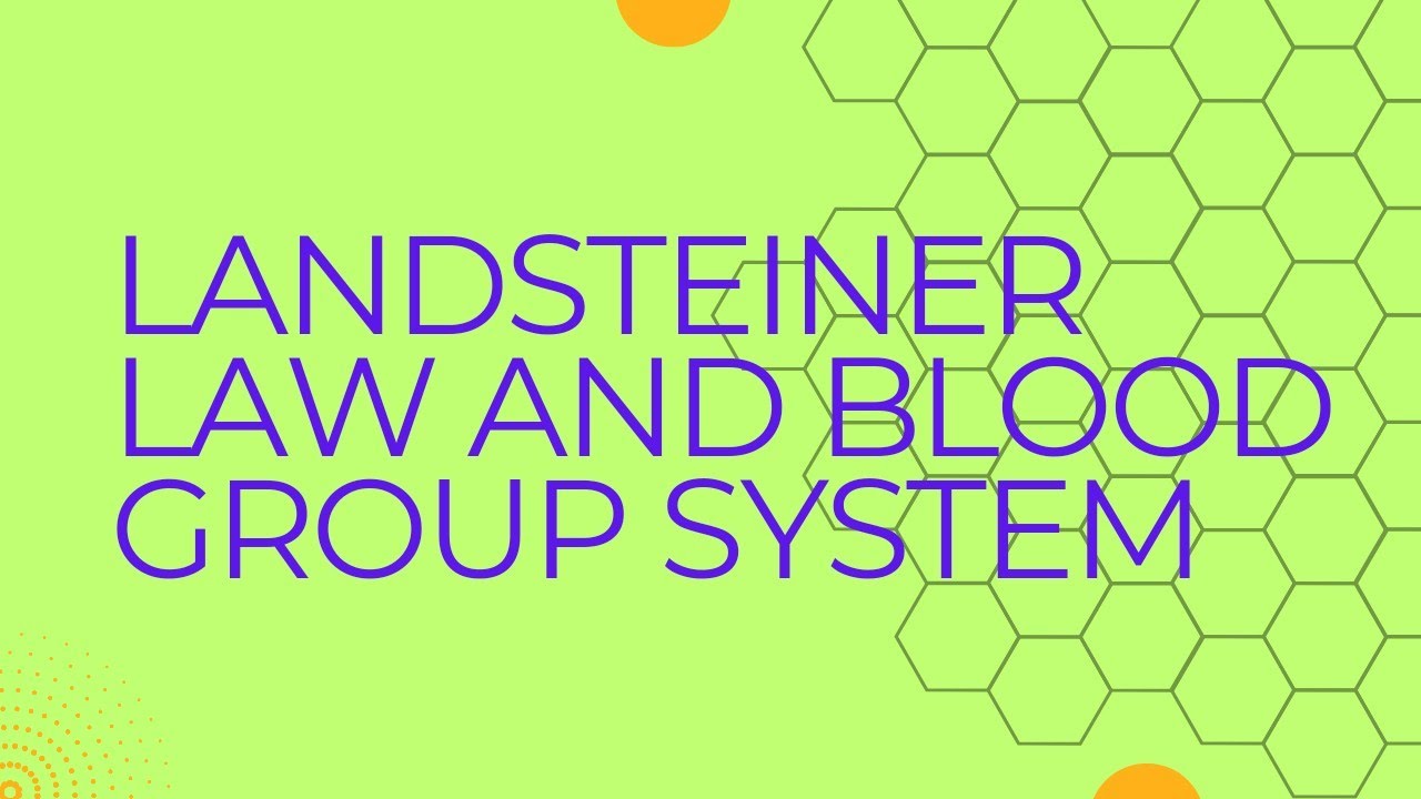 Landsteiner law ||Lendsteiner law and blood group systems|Landsteiner ...