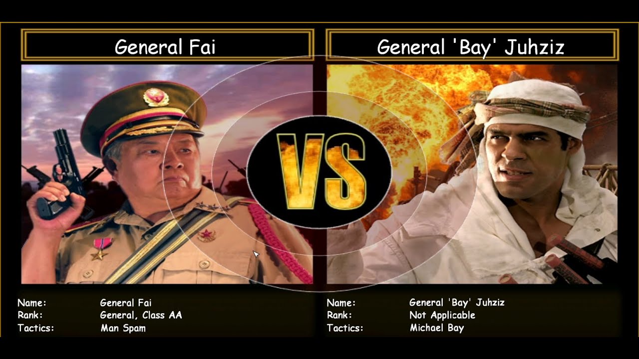 General Man Spam VS General Bay Juhziz - Shockwave Chaos Mod ...