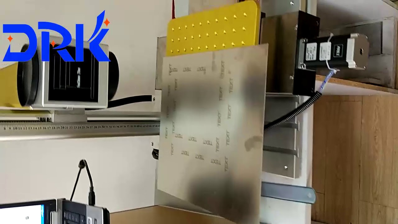 Moving table for fiber laser marking machine - YouTube