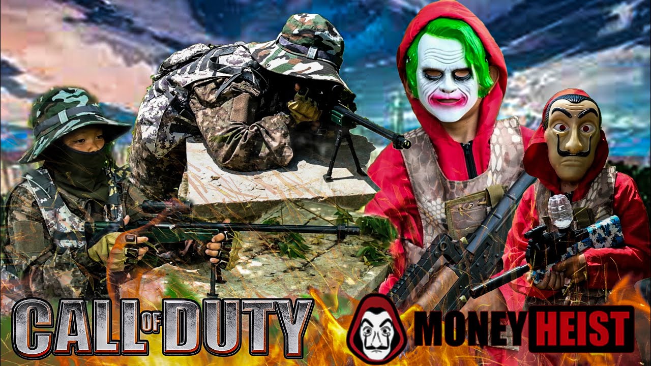 NERF WAR | Call Of Duty Police vs Money Heist Battle In Real Life - YouTube