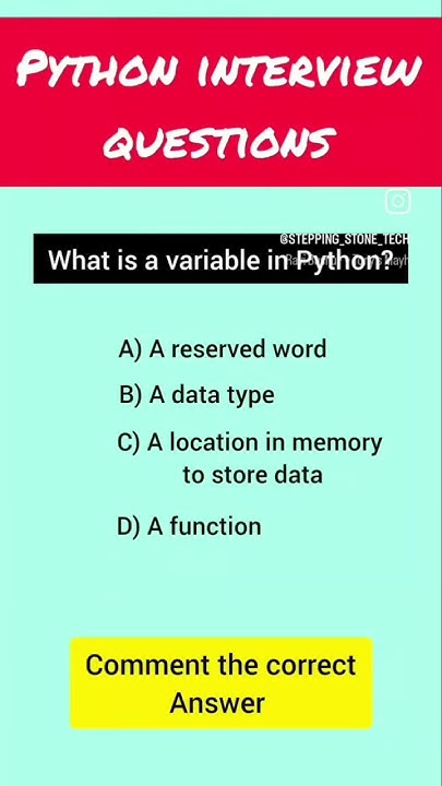 Python Interview Quiz 02 Python Quiz Interview Pythonprogramming Question Pythontutorial