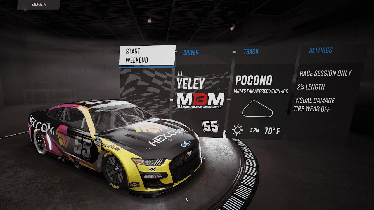 NASCAR 22 - Gameplay 6 - #nascar #gameplay #ford #fordnation - YouTube