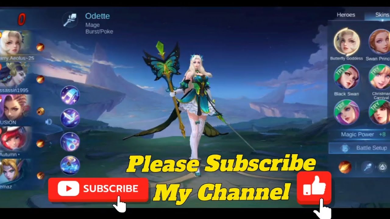 mobile legends odette hero first match winning | mobile legend best ...