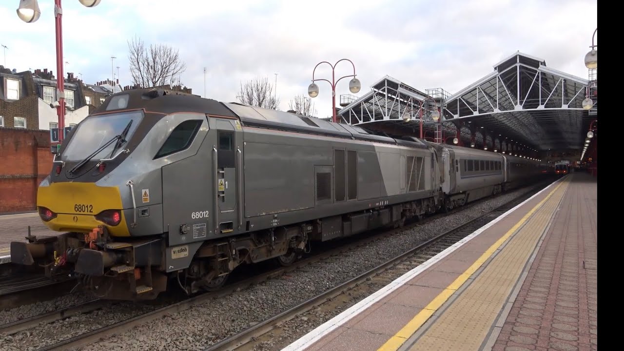 CHILTERN RAILWAY CLASS 68's | 68012 & 68013 AT LONDON MARYLEBONE - YouTube