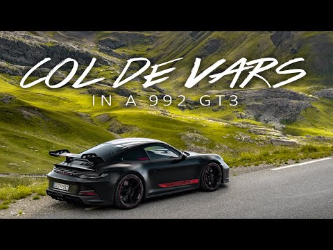 The Col De Vars with a 992 GT3 - Drone Video - CURVESHUNTER