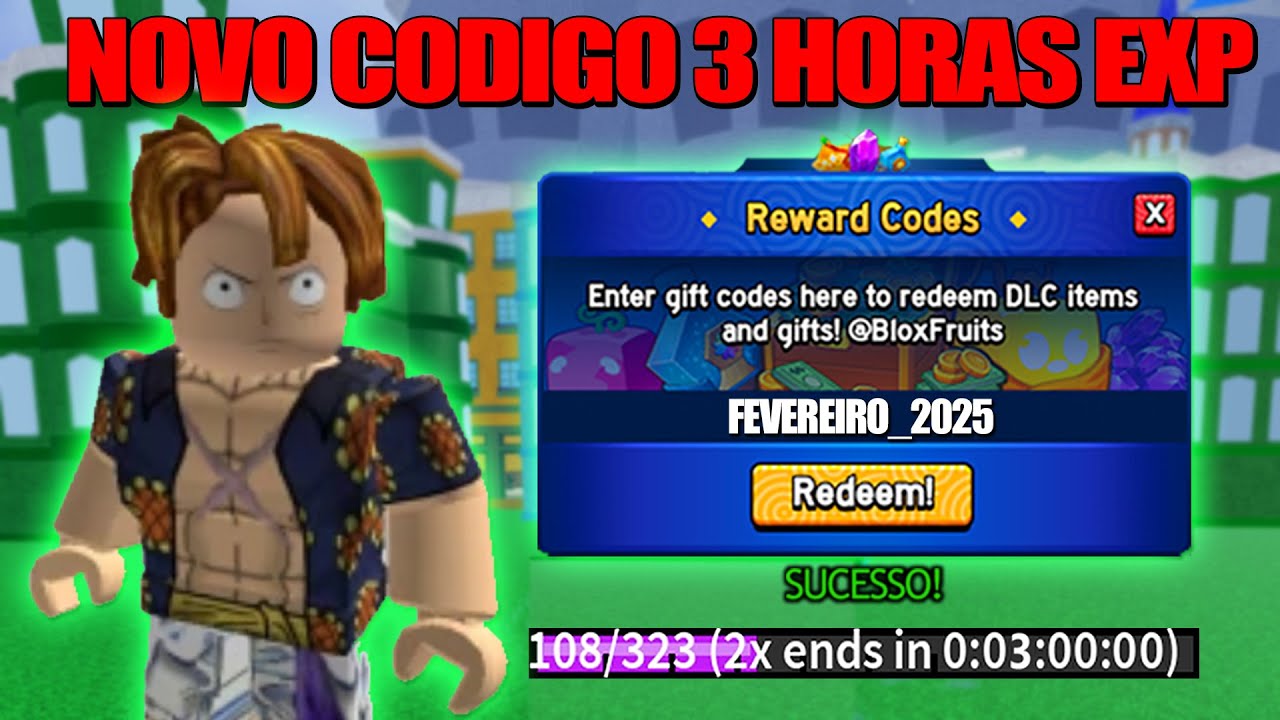 NOVO CÓDIGO +29 CÓDIGOS DE 2X XP BELI E RESET NO BLOX FRUITS 2025 ...