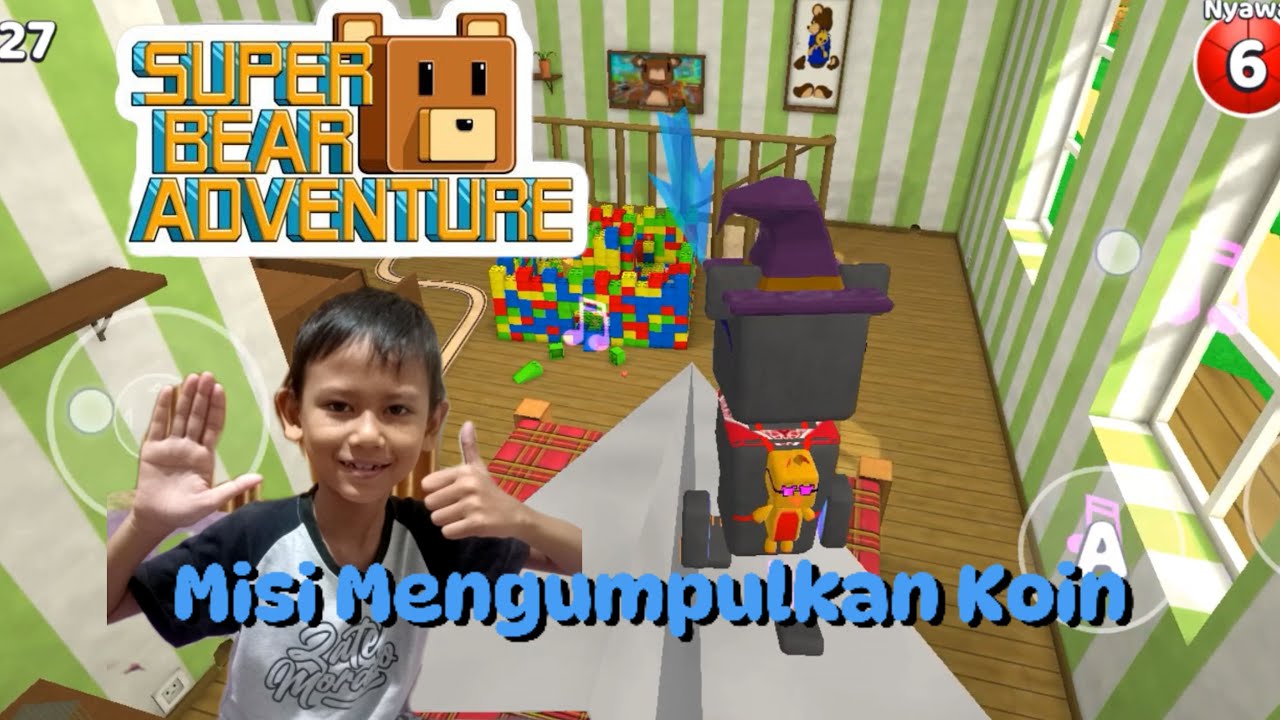 Misi Mengumpulkan Koin | Super Bear Adventure | Games Beruang Sultan ...