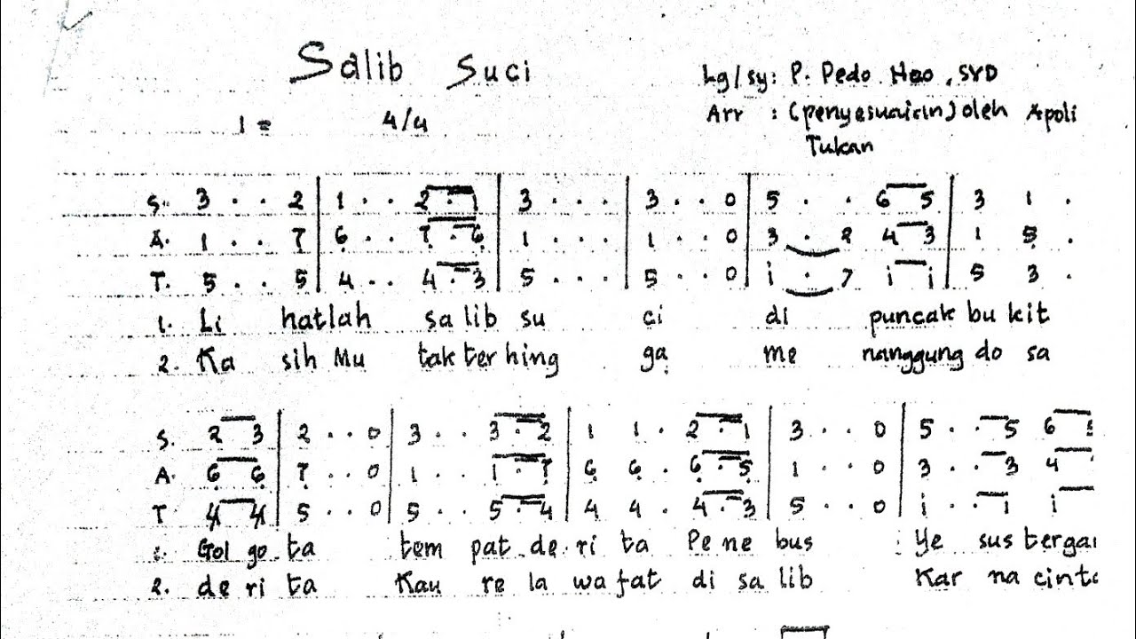 Salib Suci || Lagu Misa Penyembahan Salib Jumat Agung - YouTube