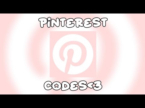 pinterest codes🌸😚 - YouTube