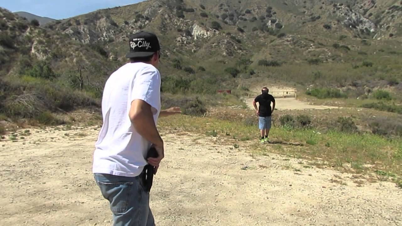 More Tueller drill Training with Force on force marker rounds - YouTube