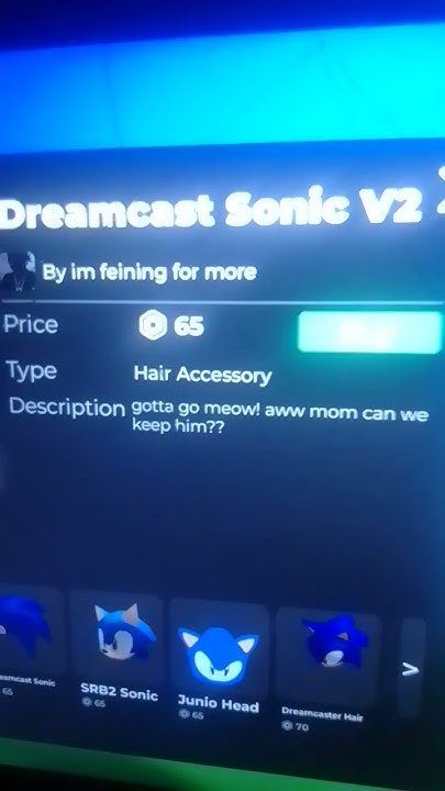 How to make Dreamcast sonic in Roblox - YouTube