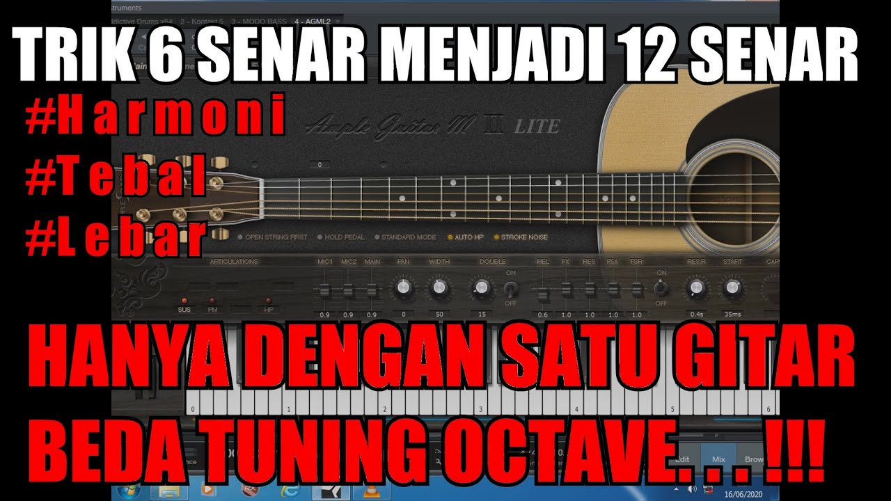CARA MEREKAM GITAR (Trik Menjadikan "12" Senar) - YouTube