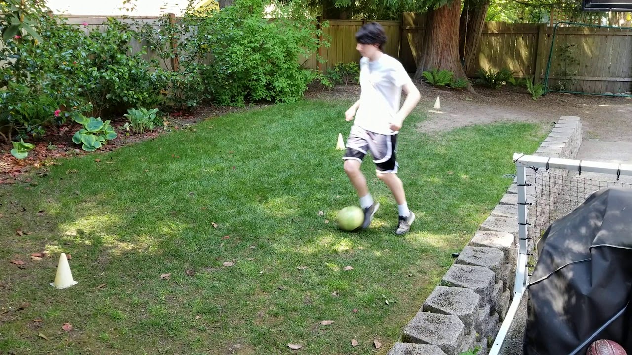 5. Moves - Stepover/Scissors "Windshield Wiper" to Cones - YouTube