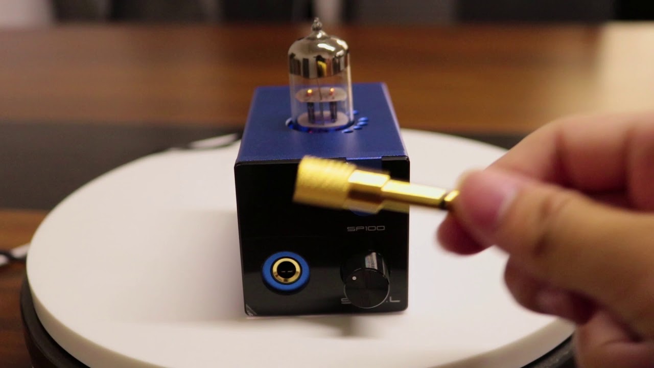 SMSL SP100 Vacuum Tube Headphone Amplifier - YouTube