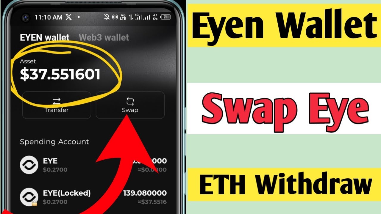 EYEN Wallet EYE Token Swap Process || EYE Token Convert in ETH || EYE ...