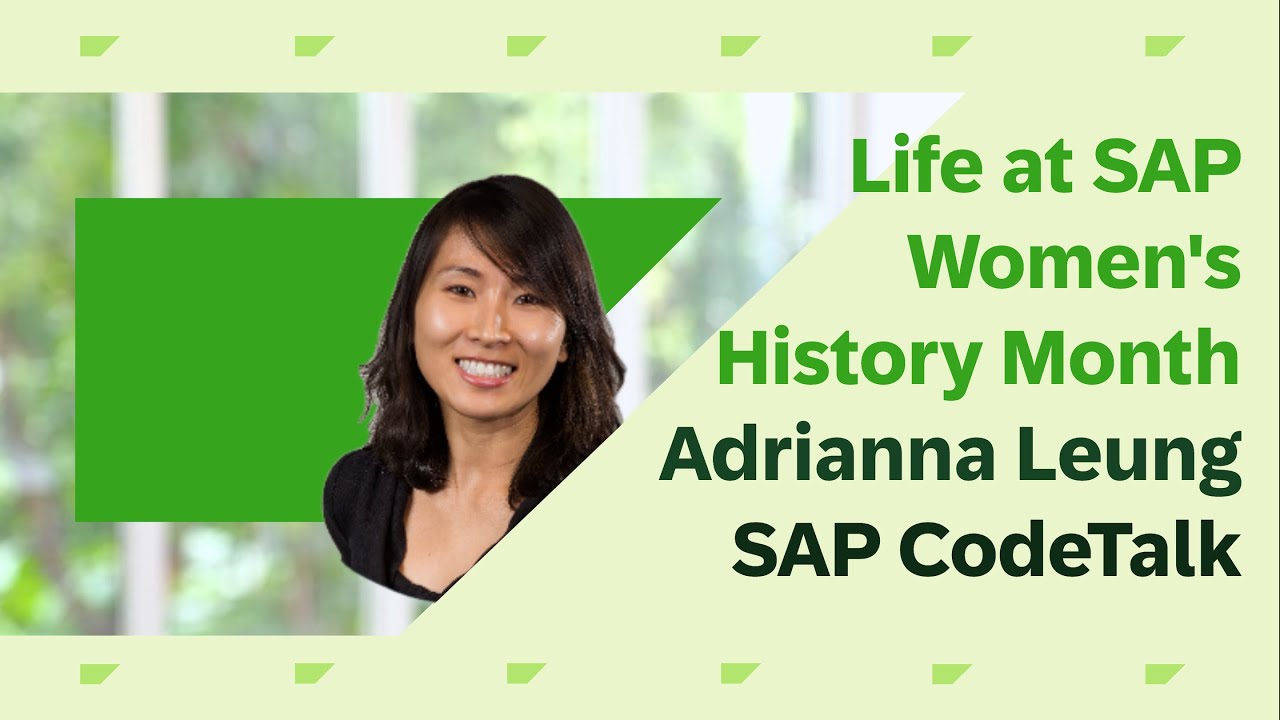 SAP CodeTalk with Adrianna Leung - YouTube