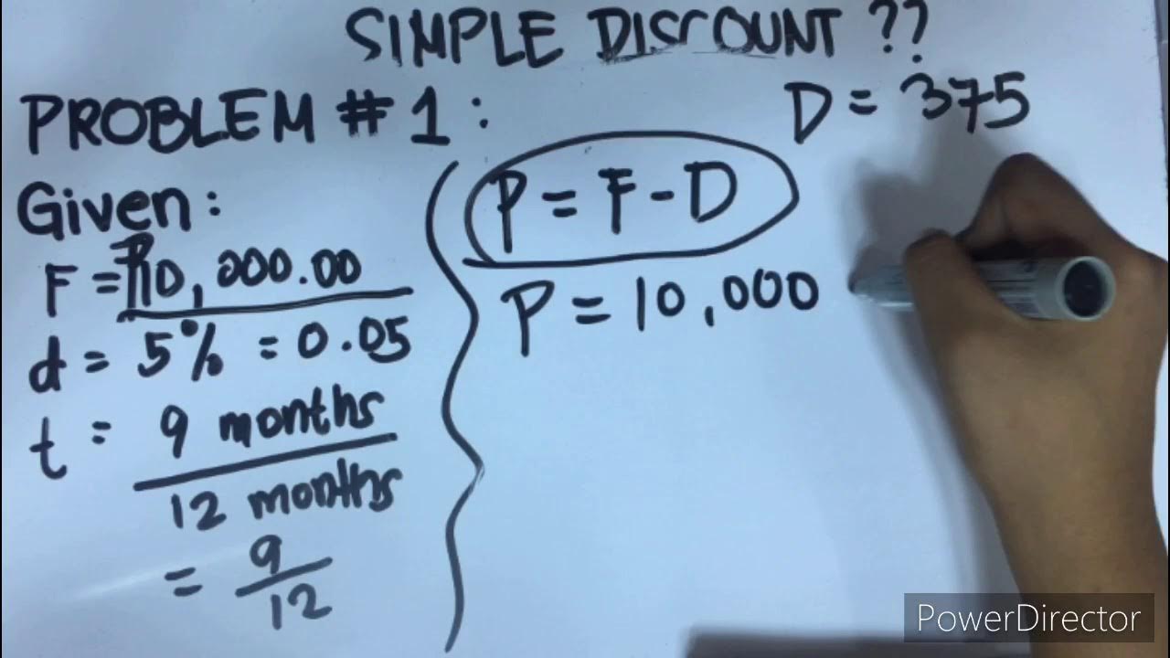 Simple Discount Problem Example - YouTube