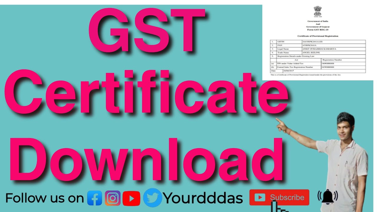 How to Download GST Certificate from GST portal | Goods and Services ...