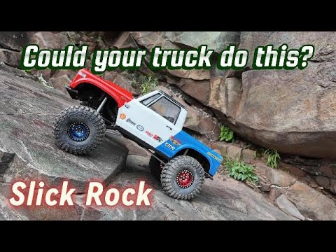 RC trucks on slick rock, crawlers, vanquish axial redcat vs4-10 - YouTube