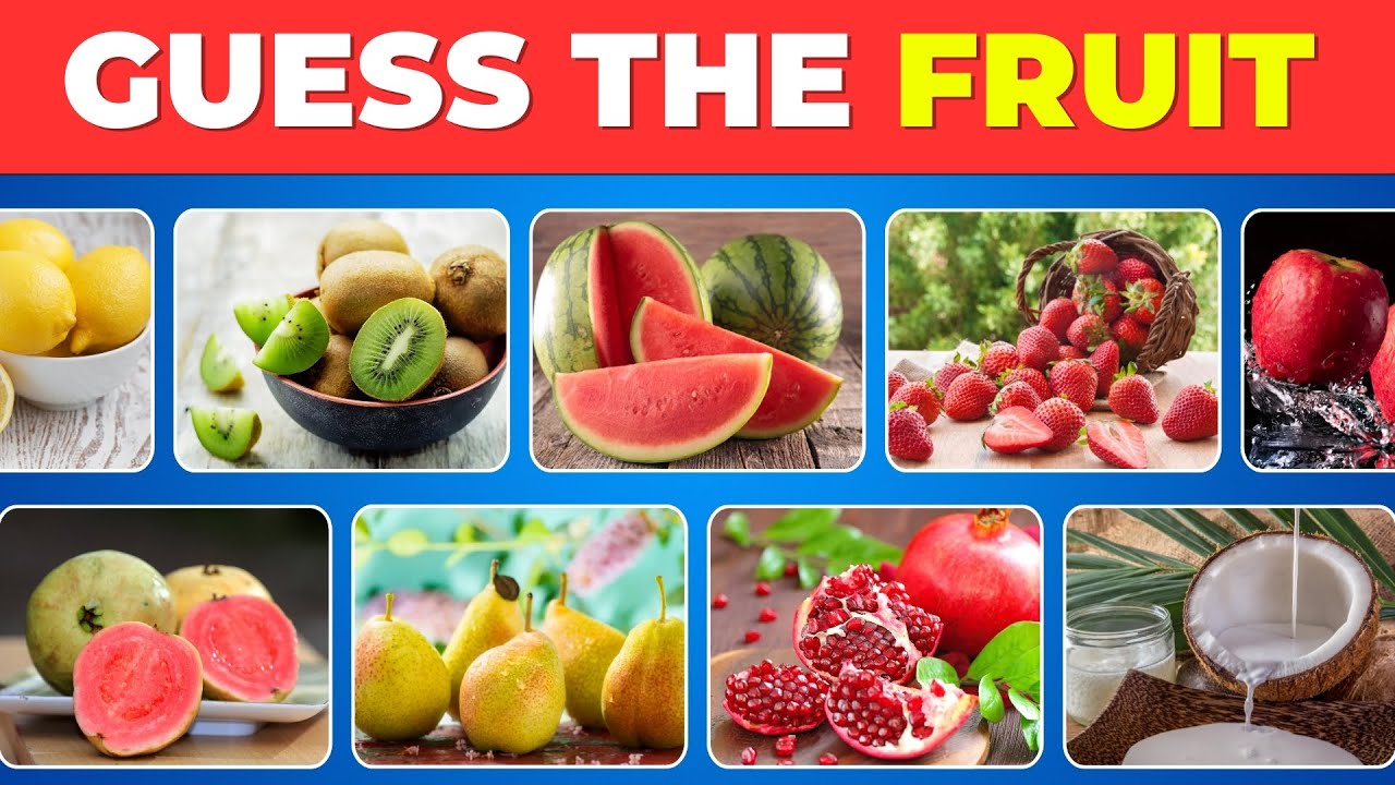 Guess the FRUIT in 3 Seconds 🍓🍊🍍 50 FRUITS - Can You Guess Them All ...