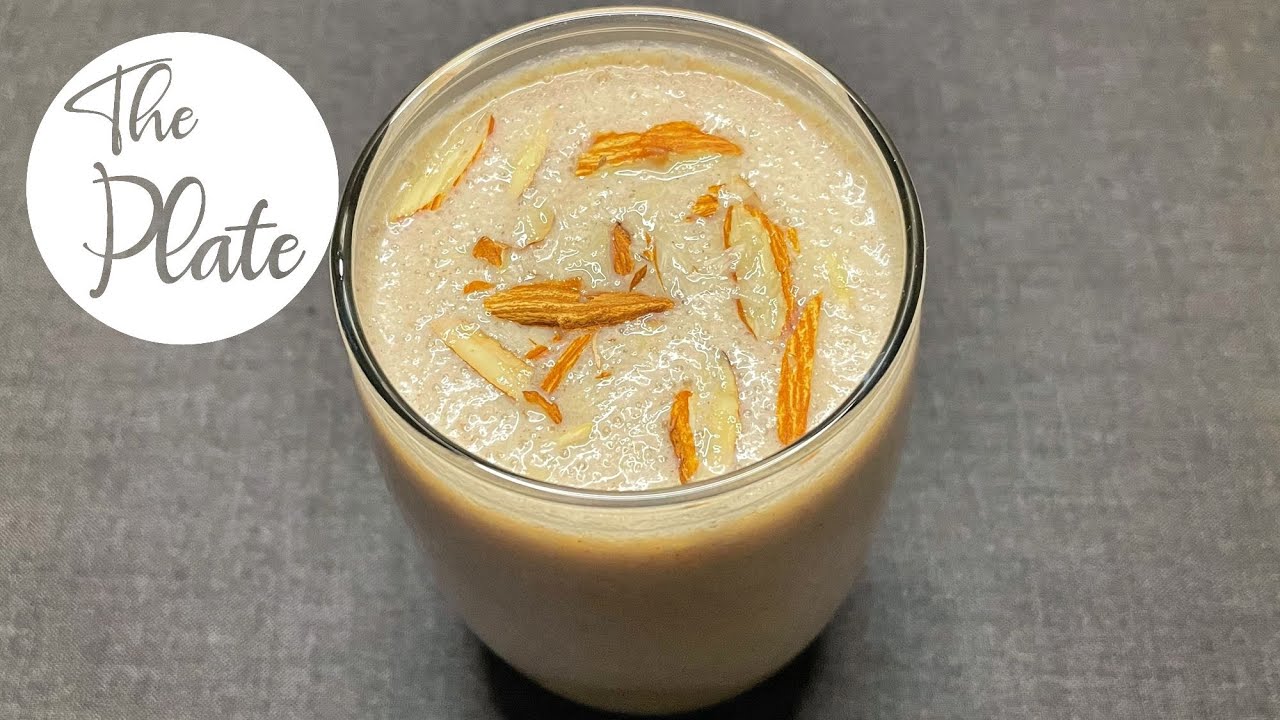 Ragi Drink Recipe| Healthy Finger Millet Smoothie | The Plate - YouTube