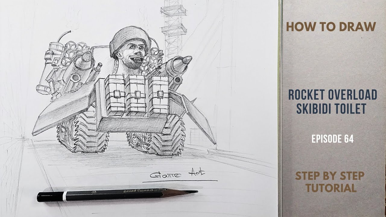 Skibidi Toilet 64 How to draw Rocket Overload Skibidi Toilet - YouTube