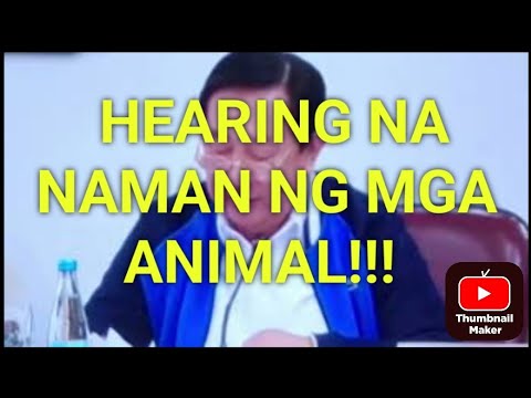 HEARING NA NAMAN NG MGA ANIMAL,PARE PAREHO LANG NAMANG MGA KAWATAN ...