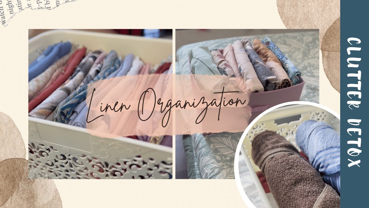 Linen Closet Organization | RENTAL FRIENDLY Storage Ideas| Bedsheets ...