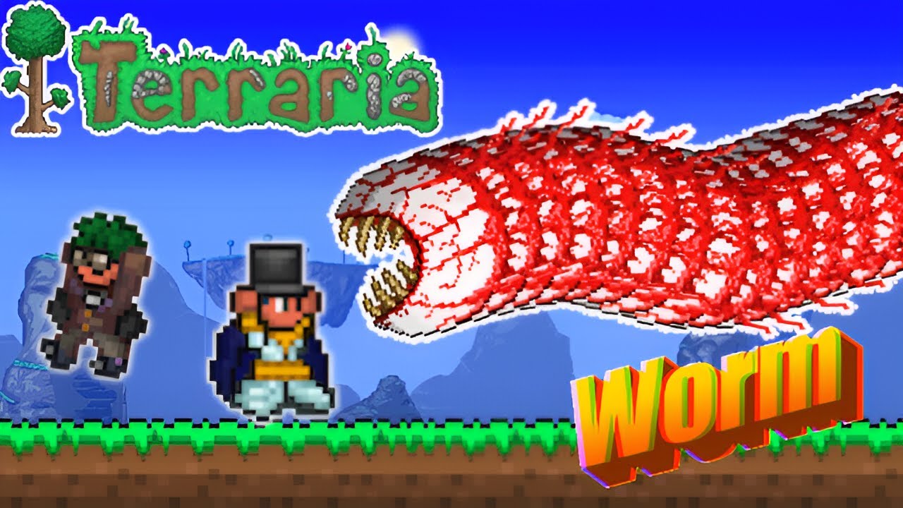 Terraria but EVERYTHING is a WORM.... - YouTube