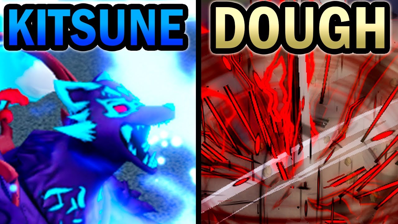 Kitsune VS Dough | PVP and COMPARISON | Blox Fruits - YouTube