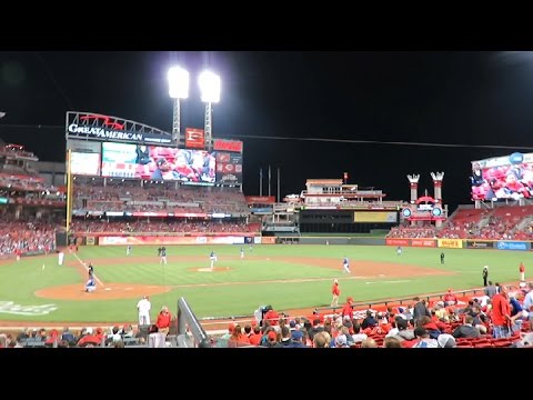 Cincinnati Reds Game! Fireworks Night! - YouTube