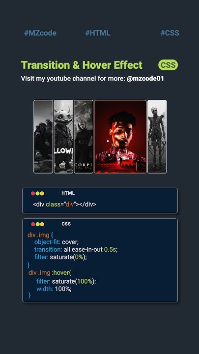 Css Transition And Hover Effect Tips And Tricks Css Coding Shorts