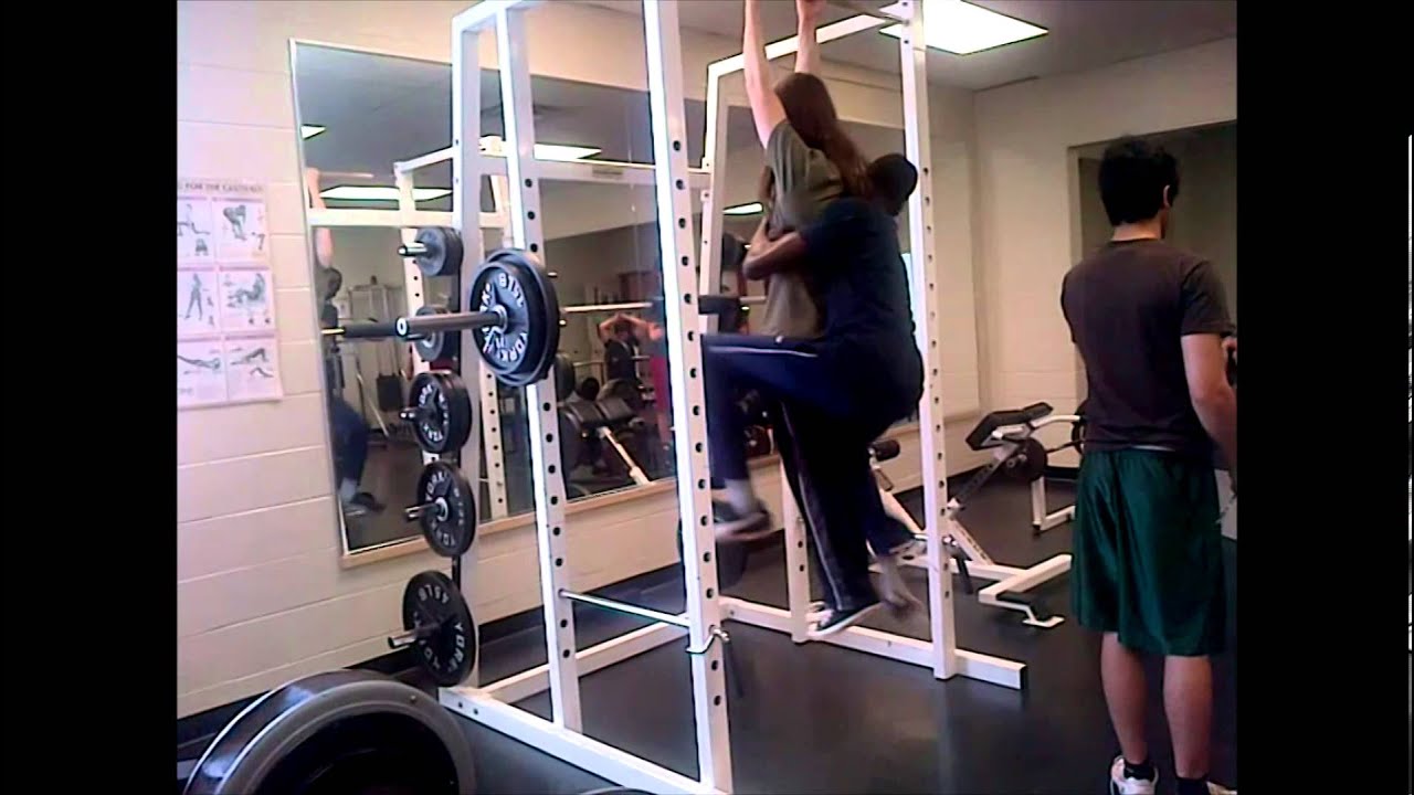 Tandem Chin up (110 lb person + 120 lb person) - YouTube