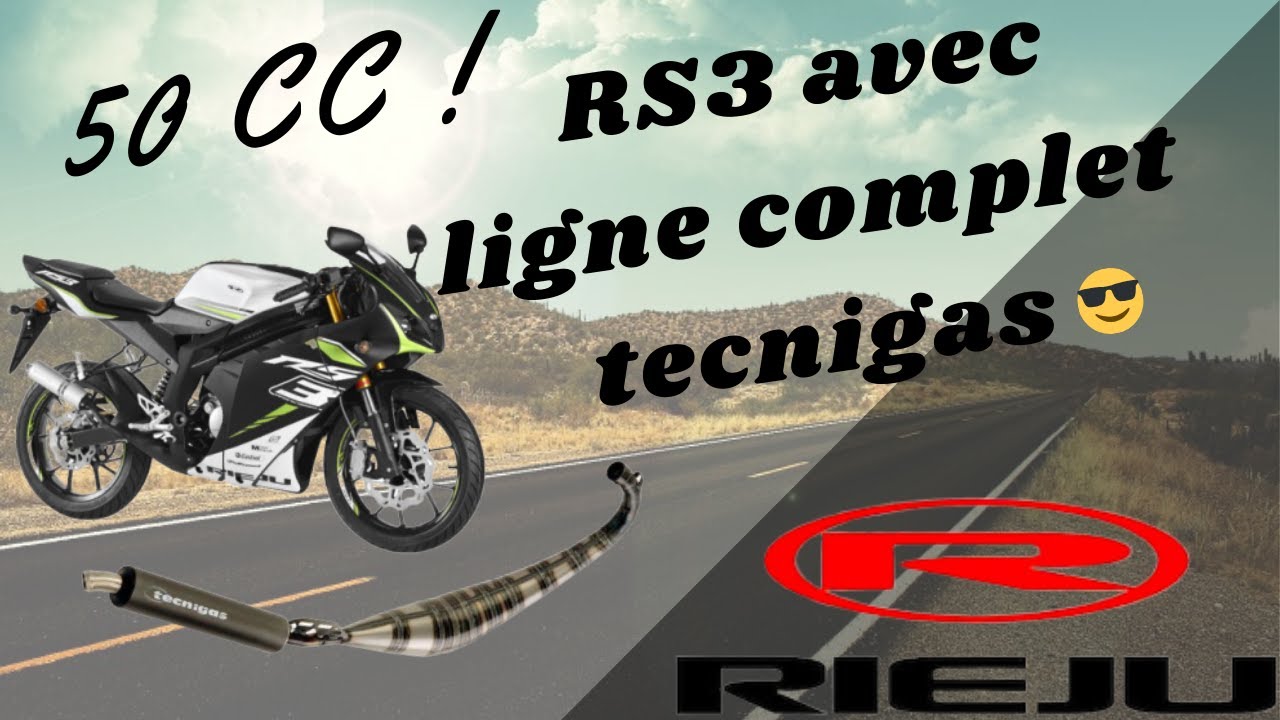 BALADE EN RIEJU RS3 2019 LIGNE COMPLETE TECNIGAS 50cc - YouTube
