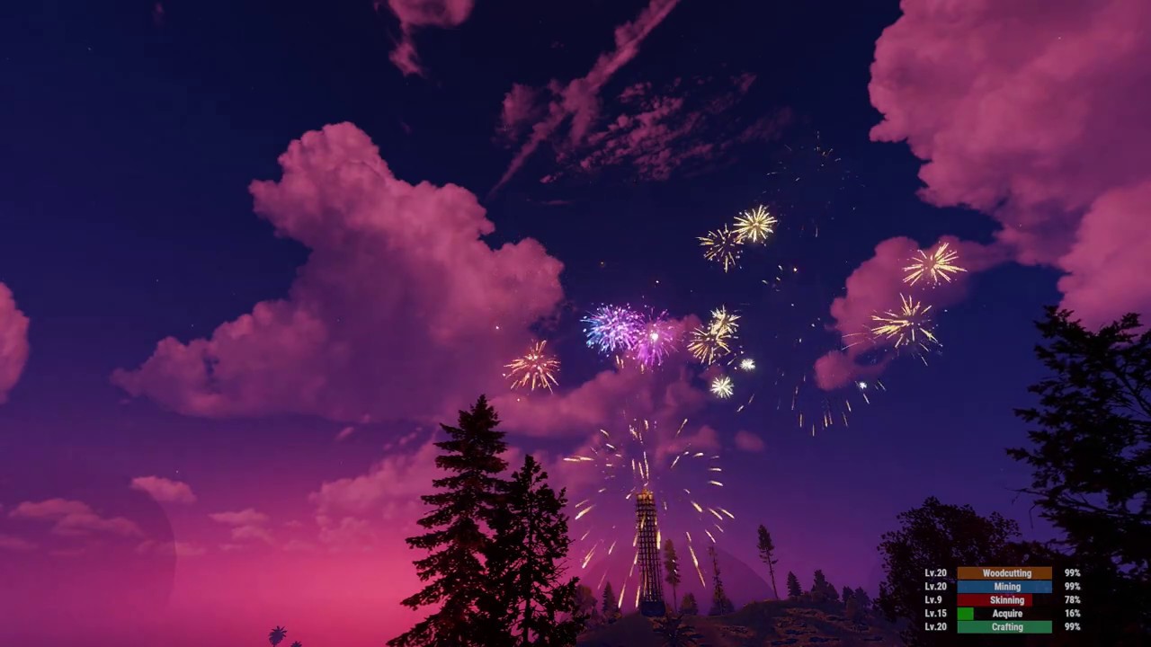 10 Minutes of Beautiful Rust Fireworks! - YouTube