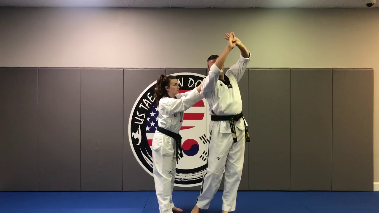 Self Defense - Shoulder grab from behind - YouTube