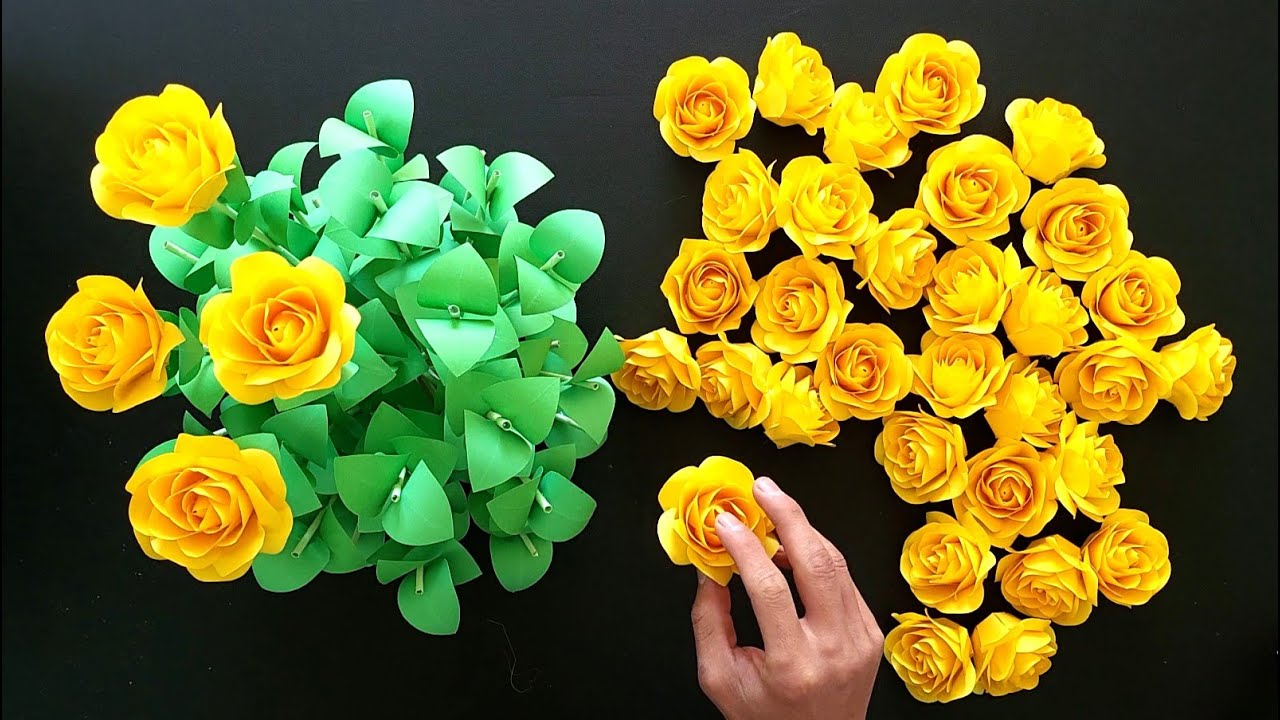 Beautiful Paper Flower / Beautiful Paper Flower Making / Beautiful ...
